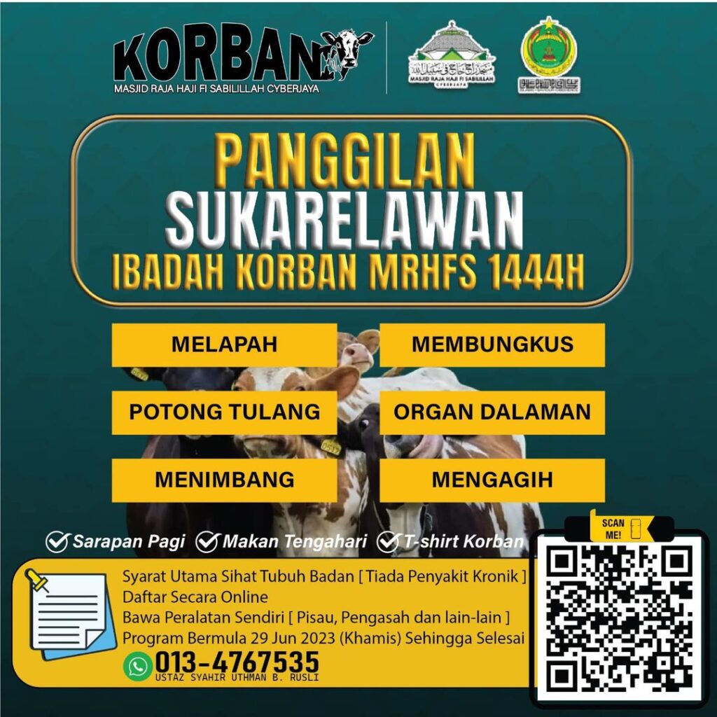 PANGGILAN SUKARELAWAN PROGRAM IBADAH KORBAN